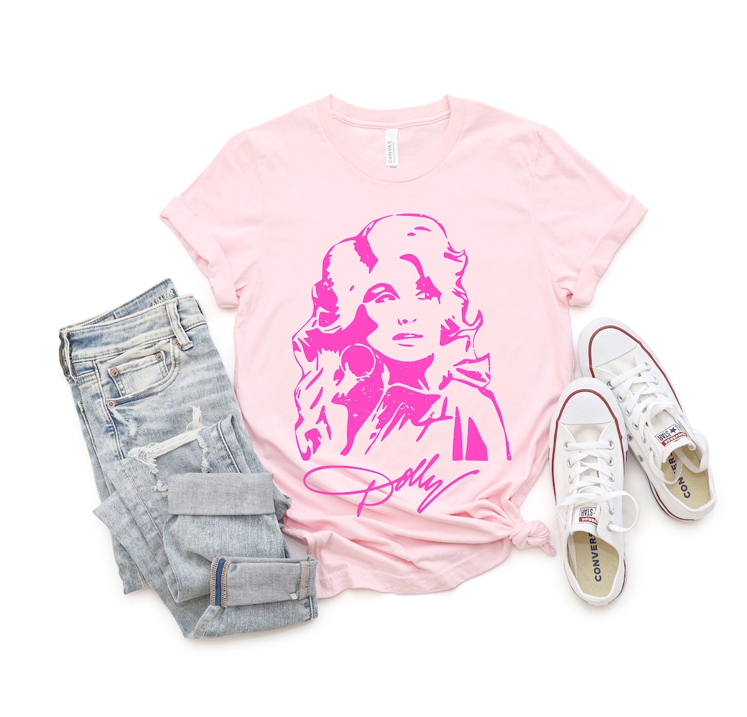 Dolly Parton Pink T-shirt dollywood - Etsy