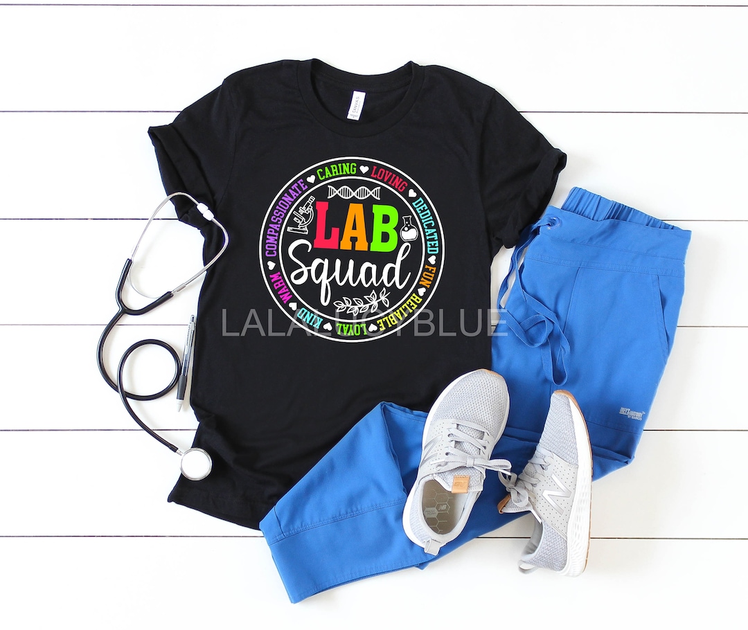 Lab Squad Phlebotomy Phlebotomist Black T-shirt - Etsy