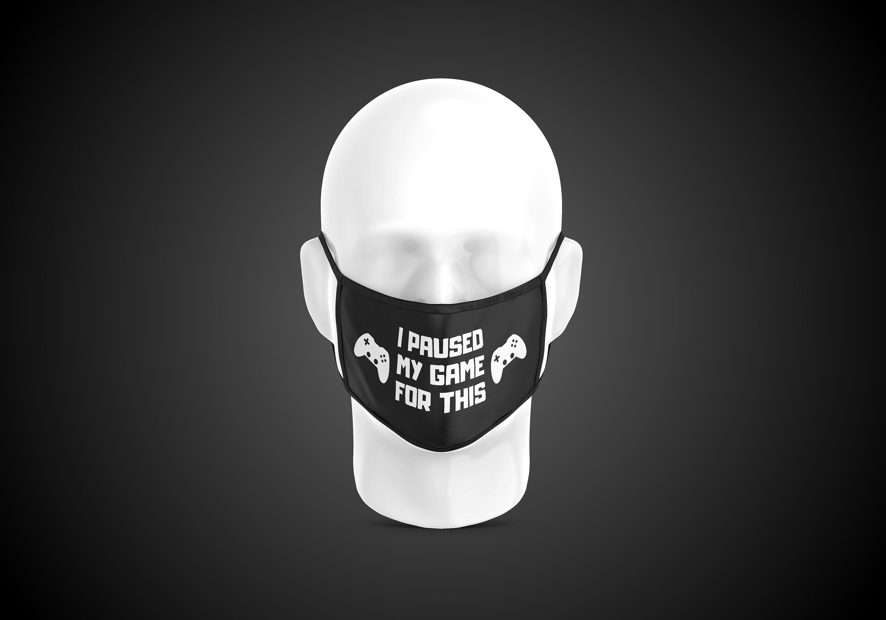 Gamer Face Mask Gaming Face Mask I Paused My Game For This | Etsy