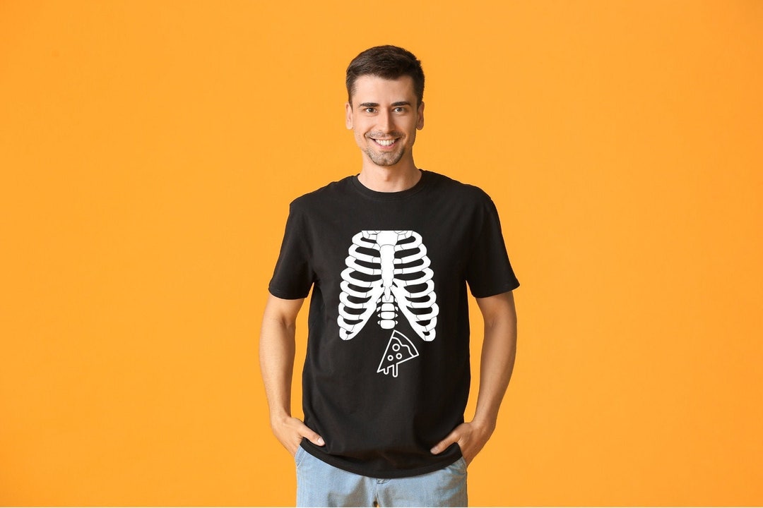 Pizza X-ray Shirt for Pizza Lovers - Halloween Pizza T-shirt - Pizza ...