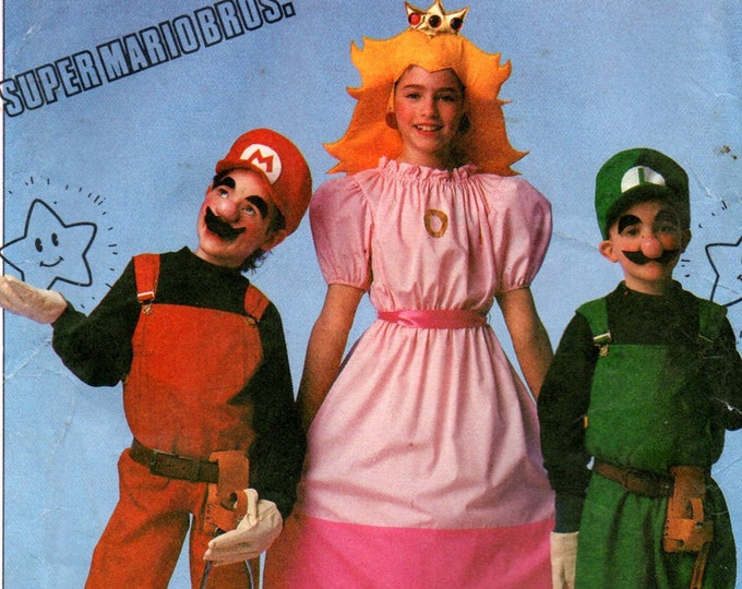 Simplicity 9946 Super Mario Bros Nintendo, Princess Peach Childs ...