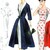 Vogue 2960 Reissue Original 1954 Design Scoop Neckline, Lush Full Skirt ...