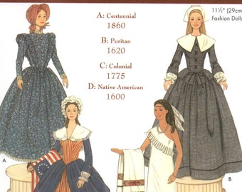 Colonial Doll Pattern - Etsy