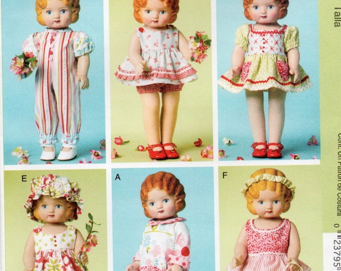 Mccall's 6573 Cute 18 Inch Dolls Clothes Pattern Designed by Pearl ...