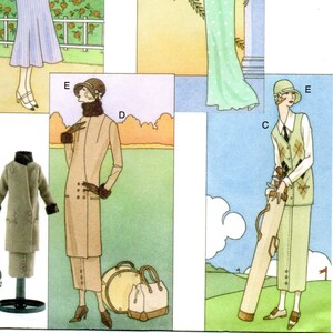 Vogue 7843 Fashion Doll Barbie Wardrobe Pattern 1920s and 1930s Styles ...