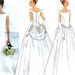 Butterick 6926 Princess Seam, Dropped Waist Optional Bustle Wedding ...