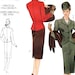 Vogue 2885 Vintage Model 1944 WWII Era Fitted Suit Pattern Choose Size ...