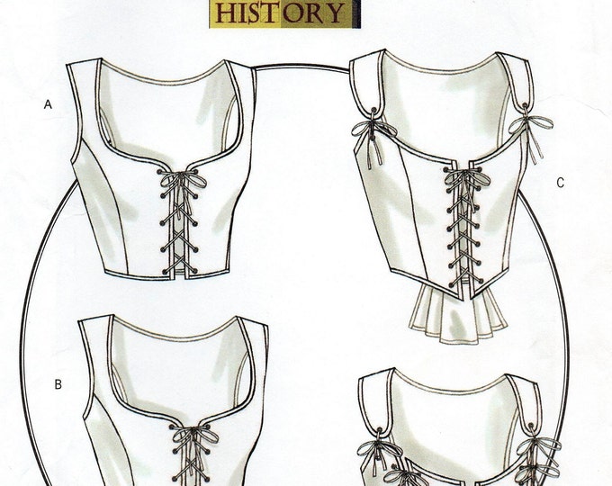 Butterick 4669 Renaissance Laced Corsets Making History - Etsy