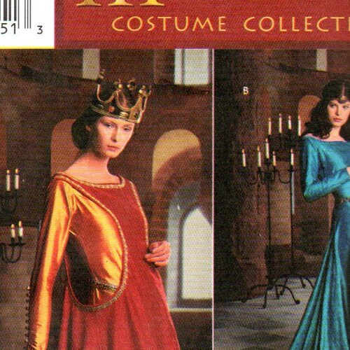 Simplicity 8725 Medieval Gown and Surcote Costume Pattern - Etsy