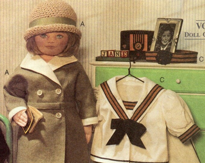 Vogue 7514 Pattern 1930's Style Wardrobe for 18" Dolls - Etsy
