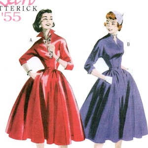 Butterick 5556 Retro 55 Lush Full Skirt Dress Pattern Choose Size - Etsy