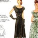 Vogue 8728 Vintage Model 1940's Design Shirred Bodice Dress Pattern ...