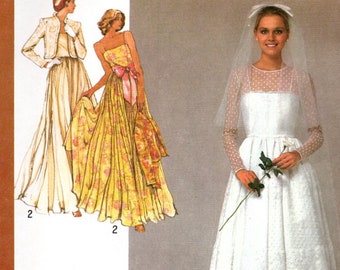 Simplicity 4244 Victorian Bridal Museum Wedding Gown Pattern Choose ...