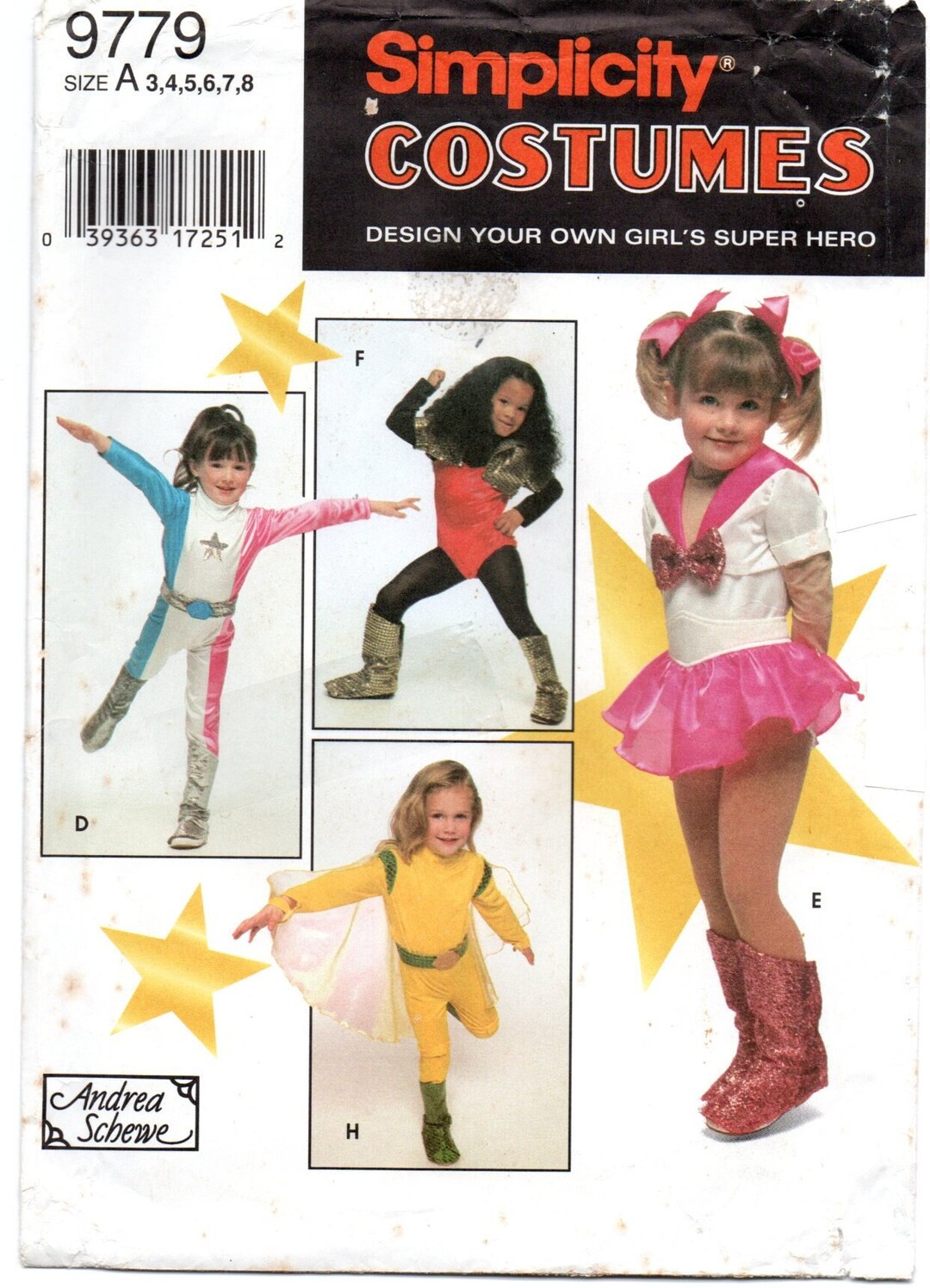 Simplicity 9779 Design Your Own Costume Pattern Girls Sizes 3-8 - Etsy