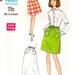 1960s Vogue 7539 Mod Circle Pockets Dirndl Skirt Waist 27 - Etsy