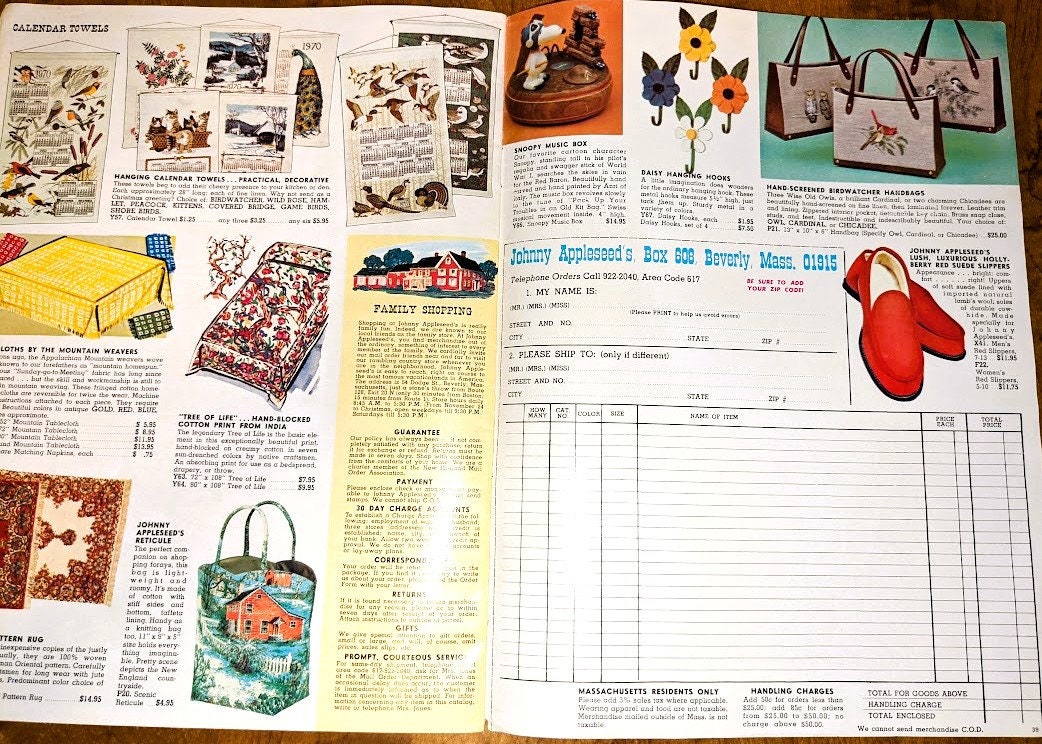 Vintage 1969 Johnny Appleseed's Fall Advertising Mail Order Catalog - Etsy