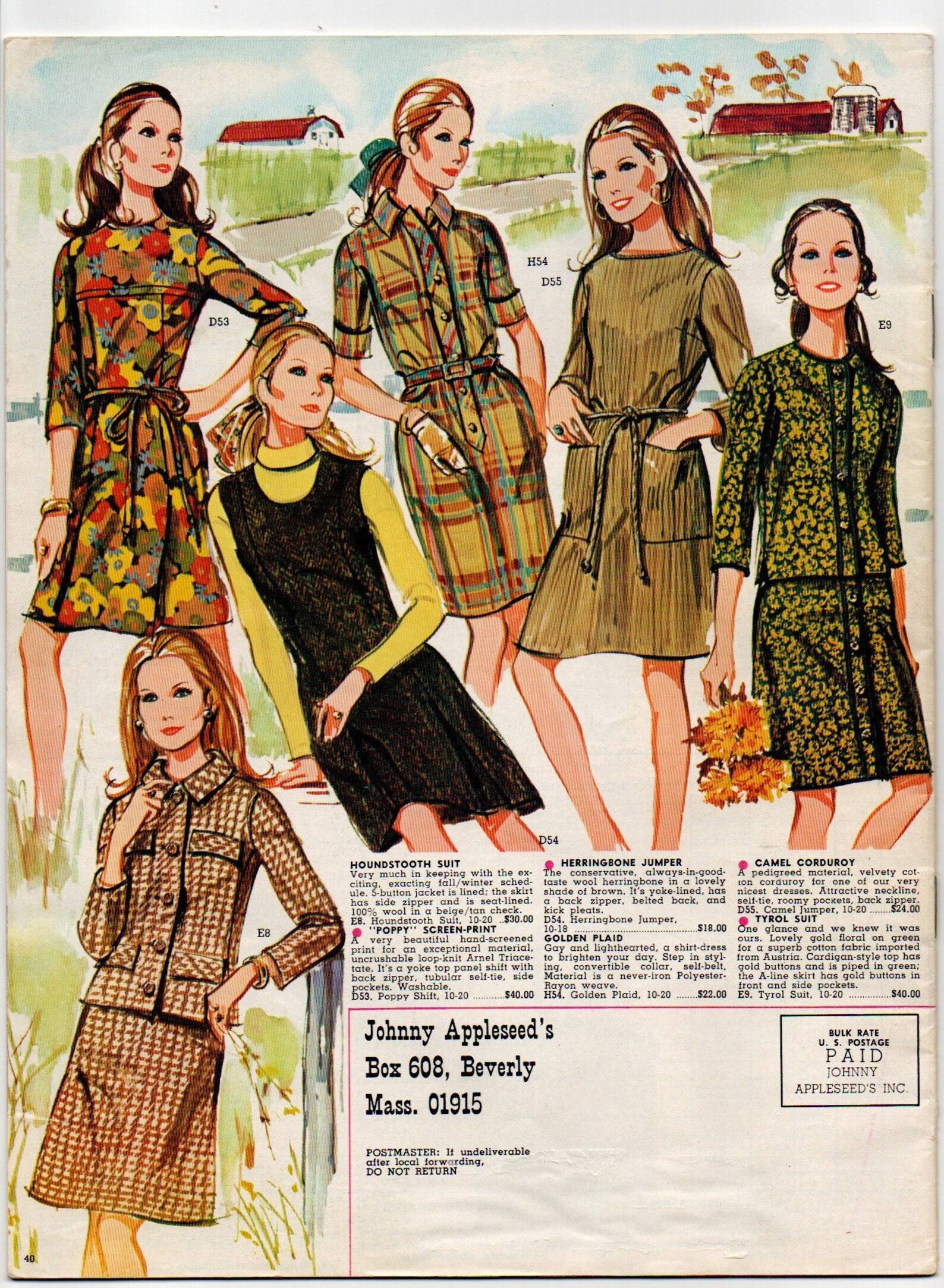 Vintage 1969 Johnny Appleseed's Fall Advertising Mail Order Catalog - Etsy