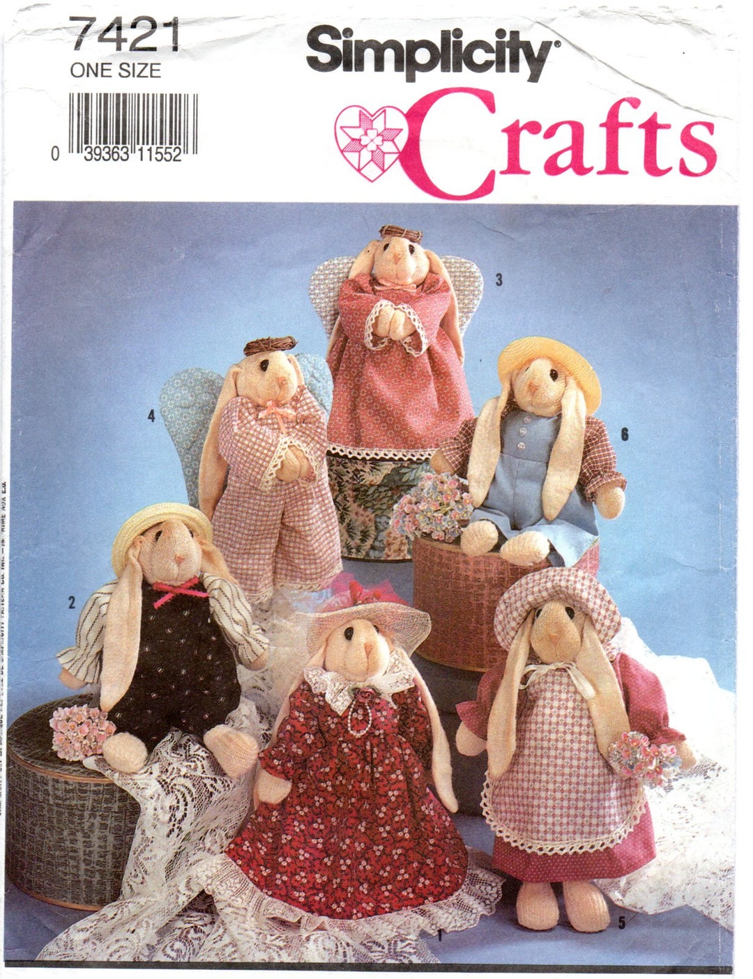 Simplicity 7421 Sock Bunny and Clothes Pattern - Etsy