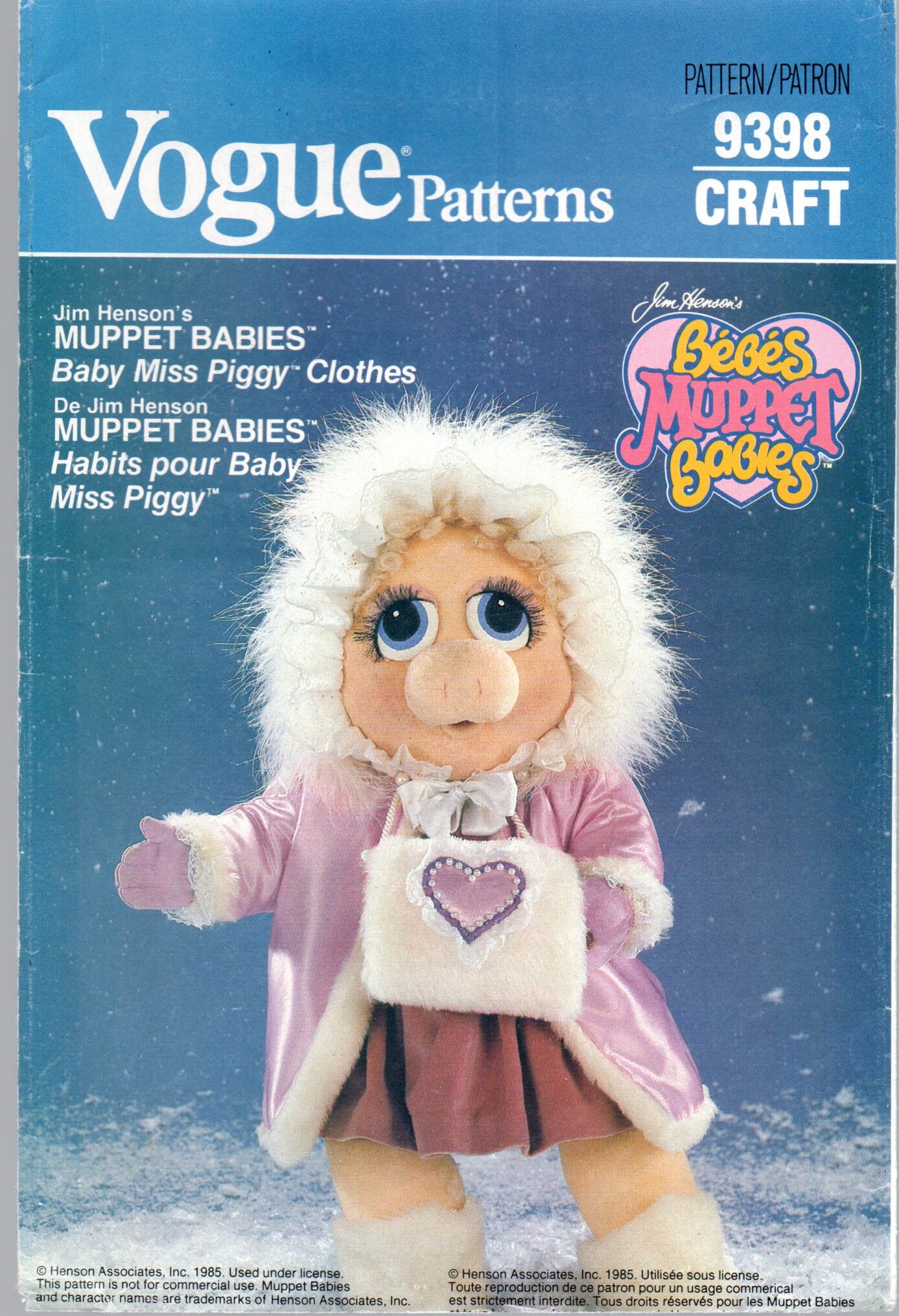 Kits & How To Craft Supplies & Tools Vogue 9398 Jim Henson's Muppet ...