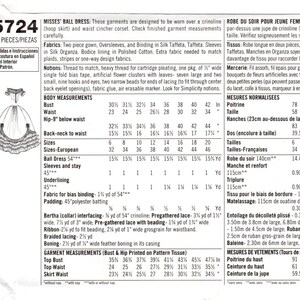 Simplicity 5724 Civil War Fancy Ball Gown Pattern Misses Size - Etsy