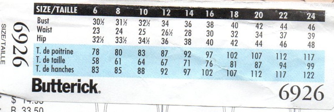 Butterick 6926 Princess Seam Dropped Waist Optional Bustle | Etsy