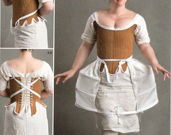 Simplicity 3637 18th Century Gown Pattern Size 16-24 - Etsy