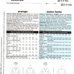 Butterick 5556 Retro 55 Lush Full Skirt Dress Pattern Choose Size - Etsy