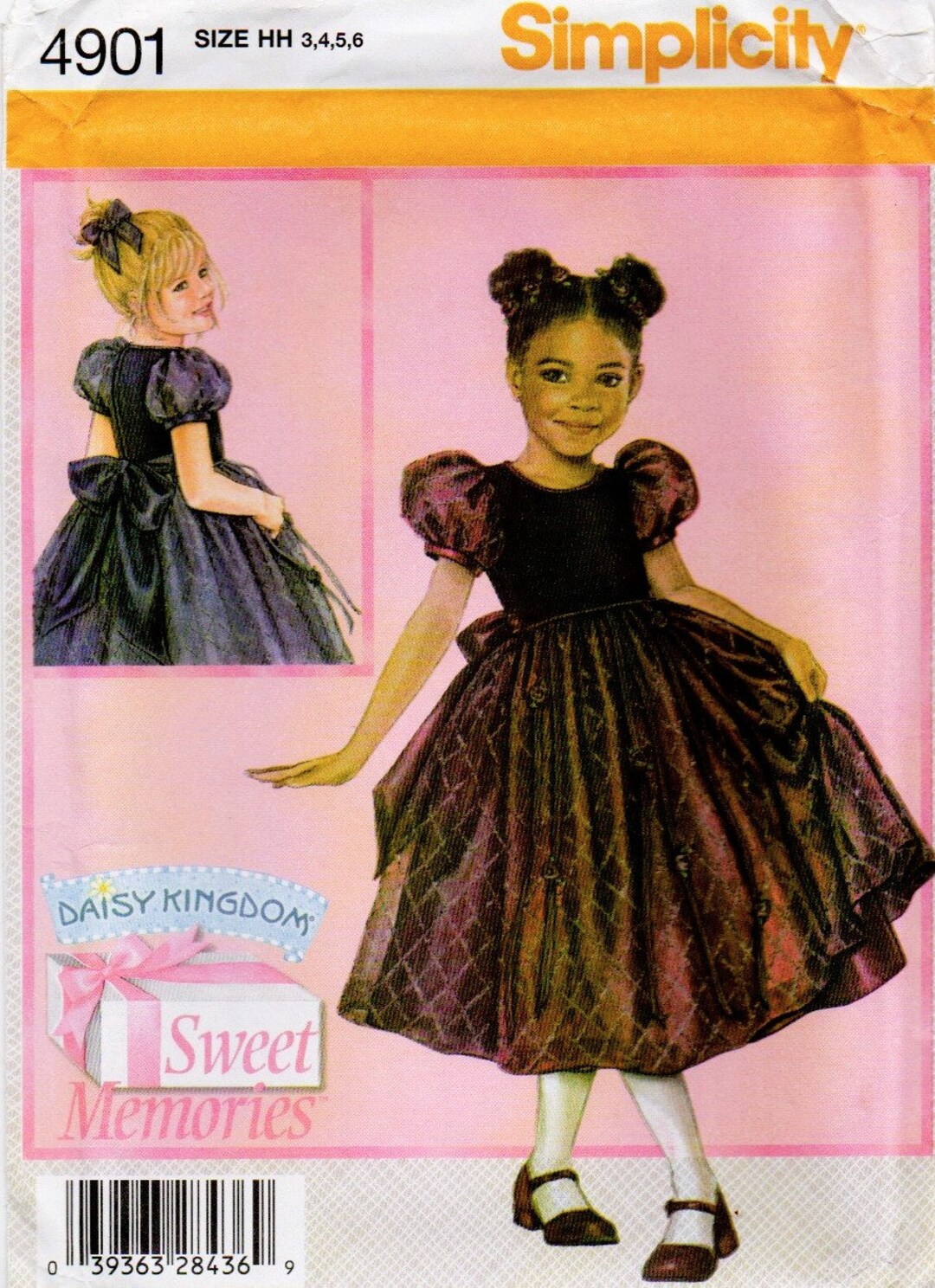 Simplicity 4901 Sweet Memories Girls Dress Pattern Size 3-6 - Etsy
