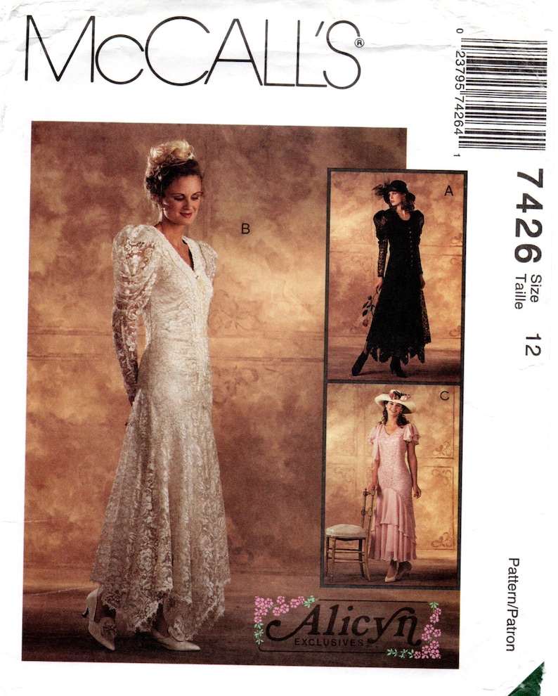 Mccall's 7426 Alicyn Bridal Lace Wedding Gown and Bridesmaids Dresses ...