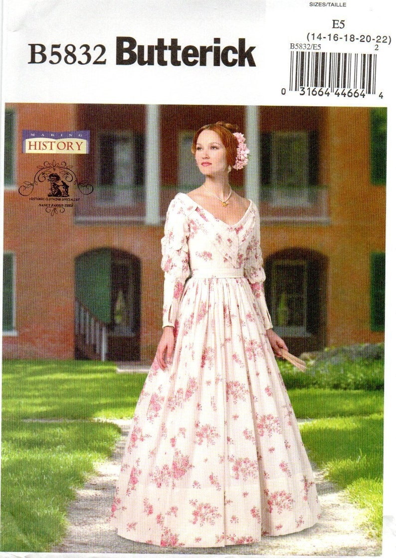 Butterick 5832 Civil War Era Day Dress Choose Size - Etsy