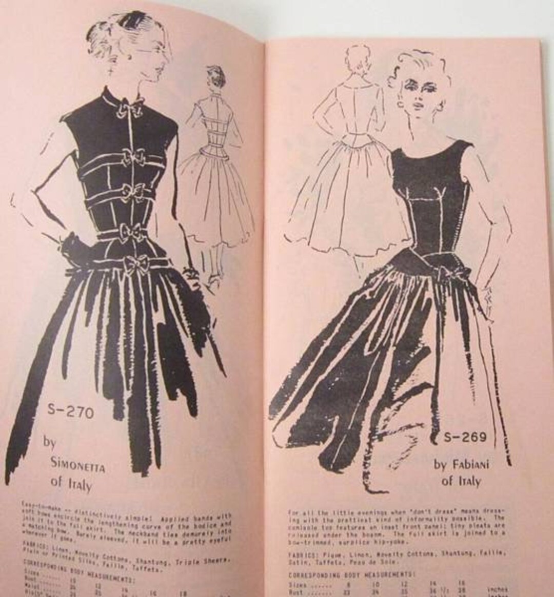 Spadea 1955 Booklet B International Designer Patterns - Etsy