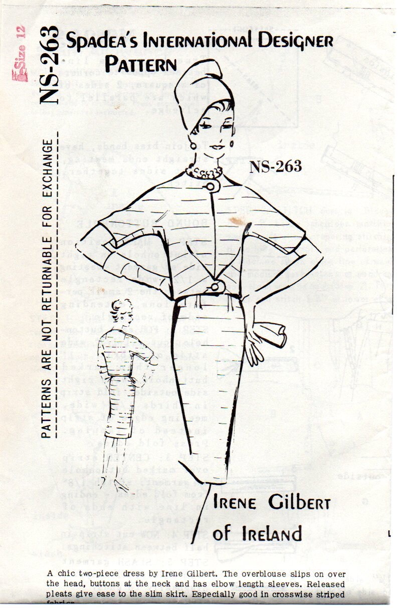 Irene Gilbert Spadea NS-263 Vintage 60's Chic Two Piece - Etsy