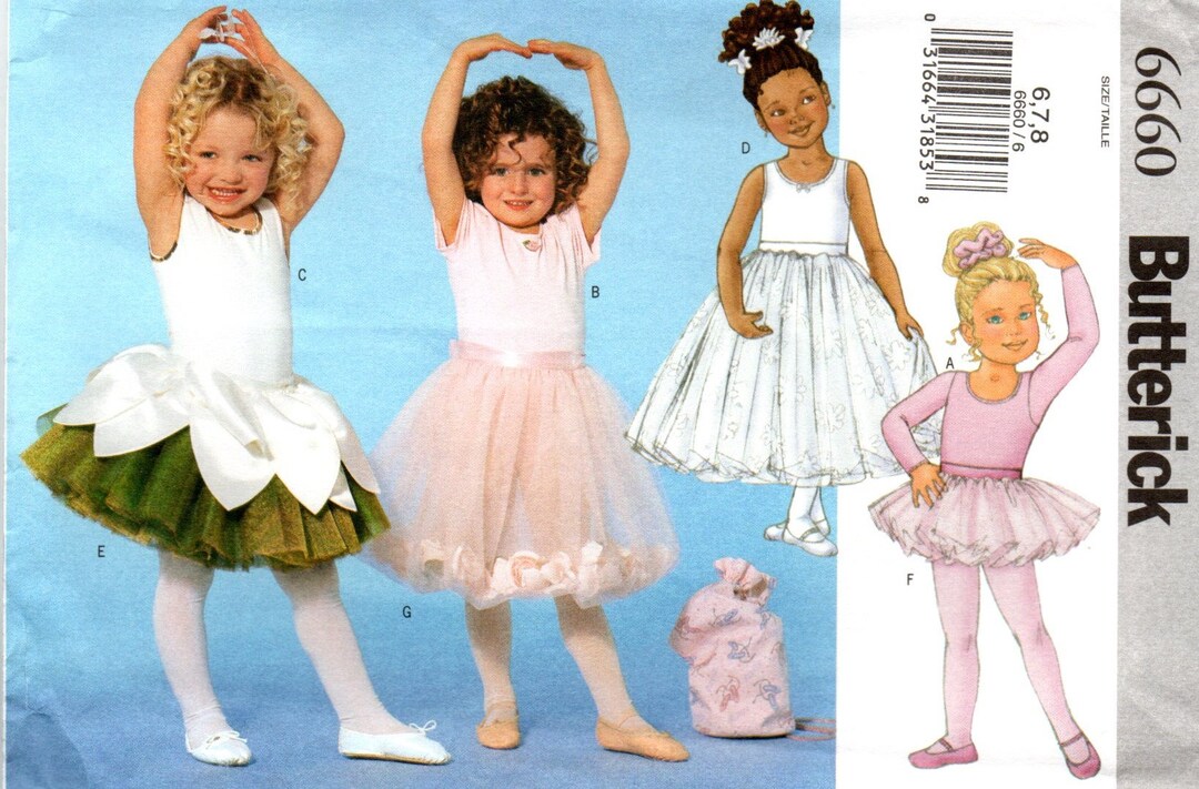 Butterick 6660 Flower Fairy Ballerina Pattern Choose Size - Etsy