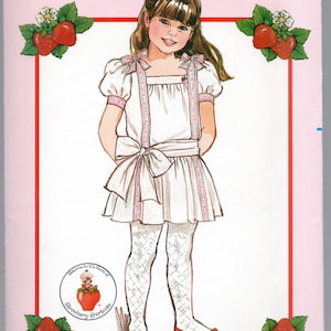 Rare Butterick 6400 Vintage 1980's Strawberry Shortcake Girls Drop ...