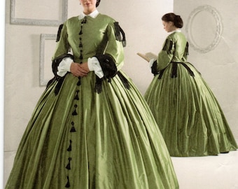 Simplicity 3637 18th Century Gown Pattern Size 16-24 - Etsy