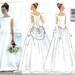 Butterick 6926 Princess Seam, Dropped Waist Optional Bustle Wedding ...
