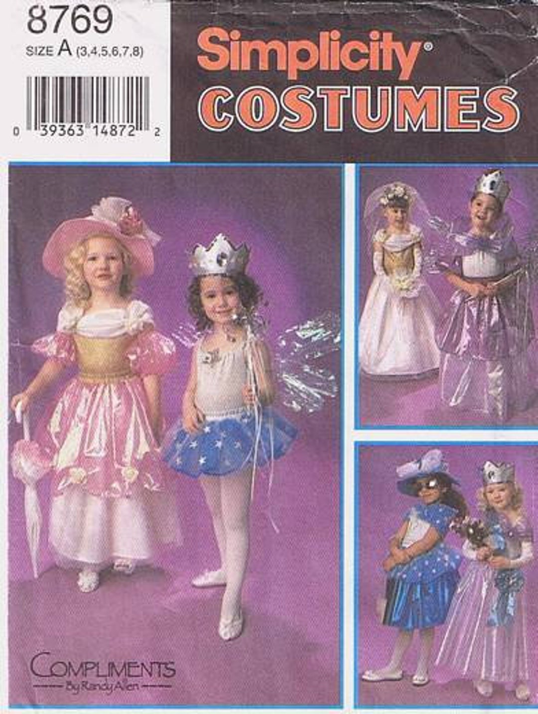 Simplicity 8769 Design Your Own Dress-up Girls Costume Sewing Pattern ...
