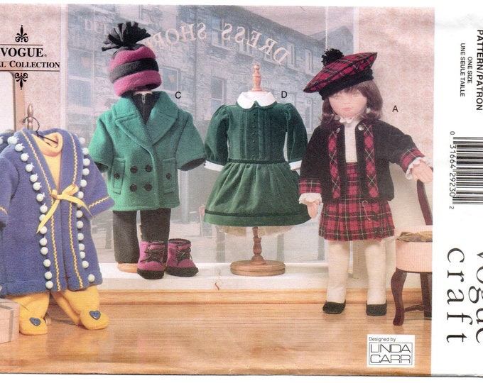 Vogue Craft 9231 Baby Doll Clothes Pattern 15, 16 Inches - Etsy