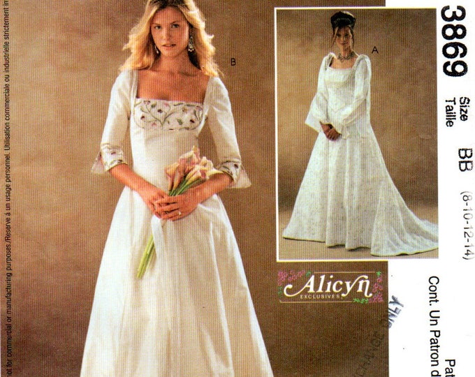 Simplicity 4244 Victorian Bridal Museum Wedding Gown Pattern Choose ...