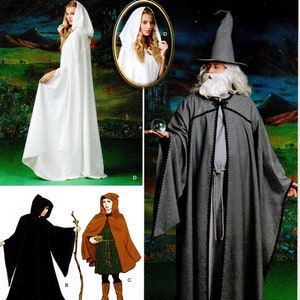 Misses, Men's, and Teen's Hooded Cape and Hat Simplicity Pattern 1582 ...