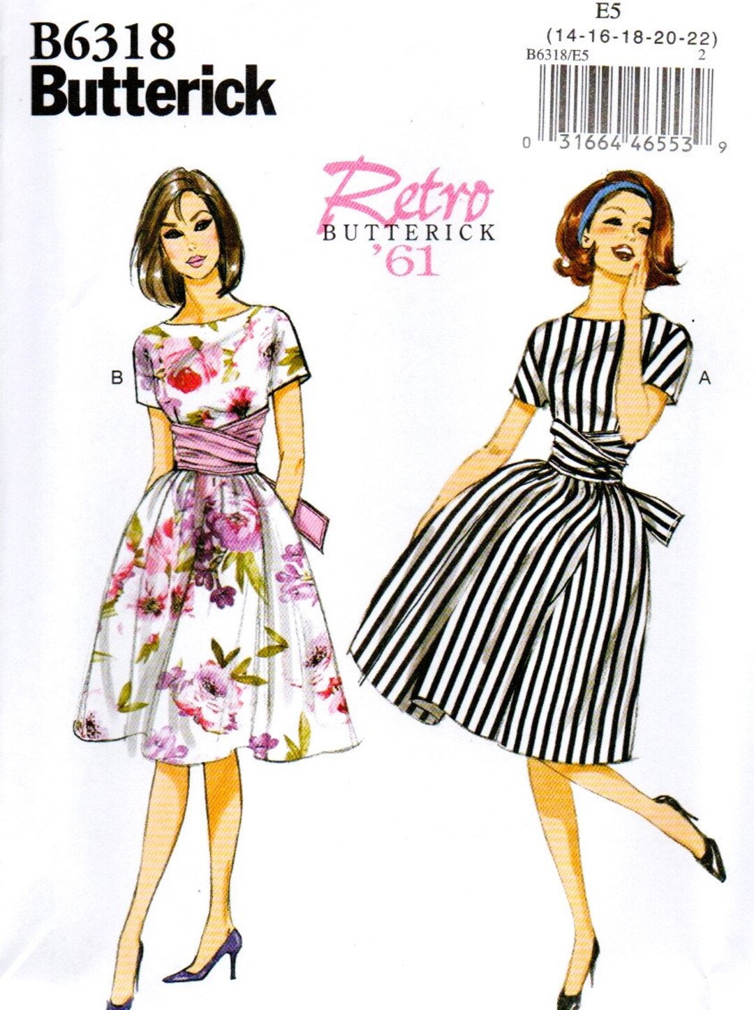Butterick 6318 Retro '61 Dress Pattern Choose Size - Etsy