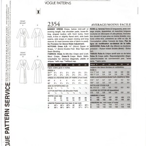 Vogue 2354 Vintage Model 1947 Dress Gown Reissue Pattern Choose Size - Etsy