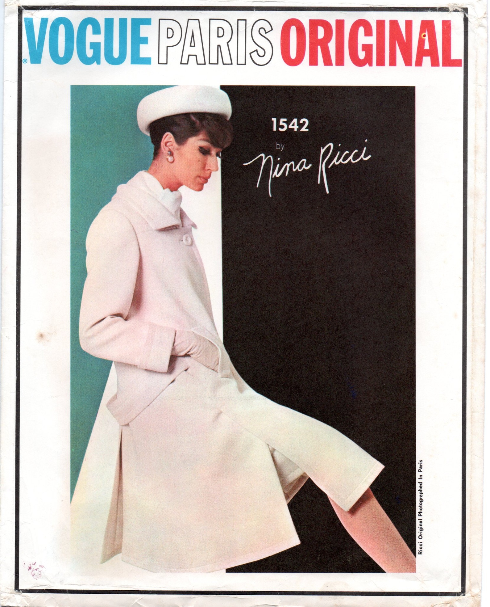 Nina Ricci Vogue 1542 Coat Suit Blouse Scarf Ensemble - Etsy