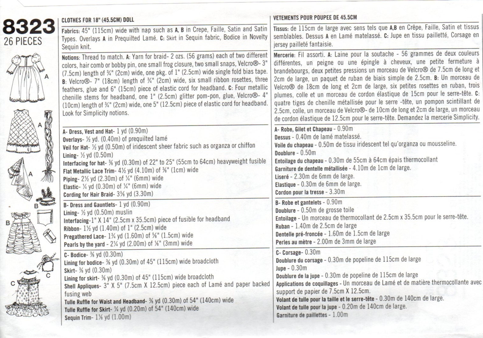 Simplicity 8323 Fairy Tale Mermaid, Rapunzel, Belle Costumes Pattern ...