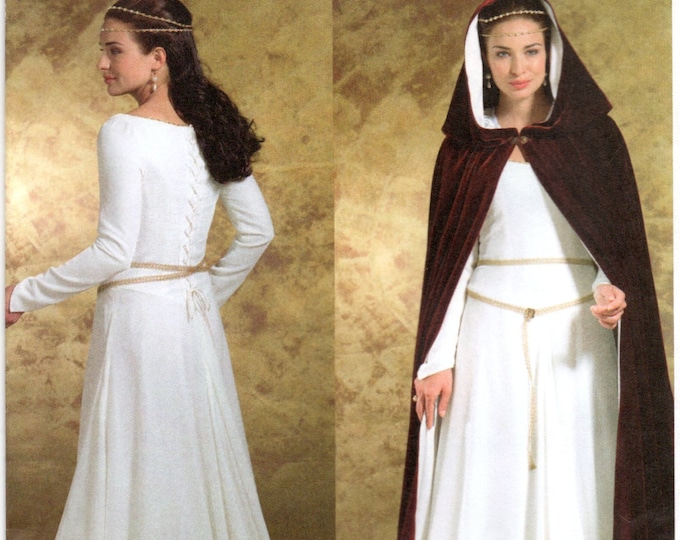 Plus Sizes Renaissance Gown Costume Butterick 6197 Pattern Choose Size ...