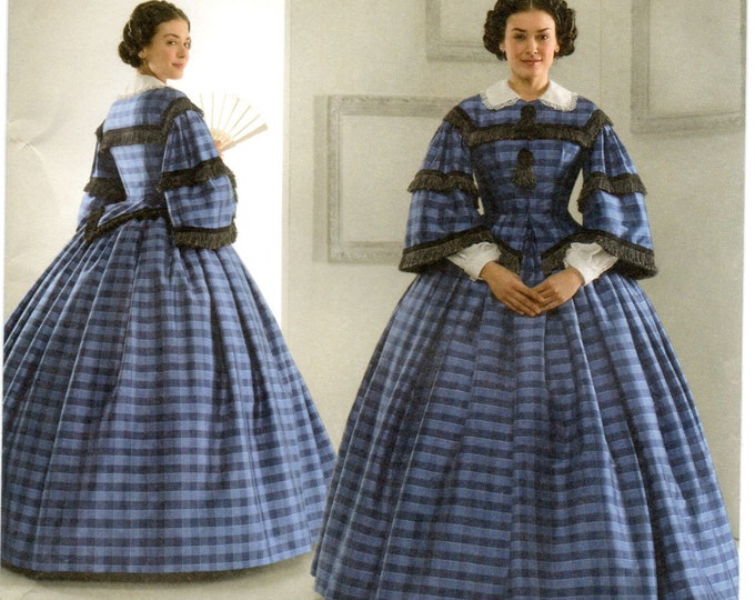 Simplicity 3637 18th Century Gown Pattern Size 16-24 - Etsy