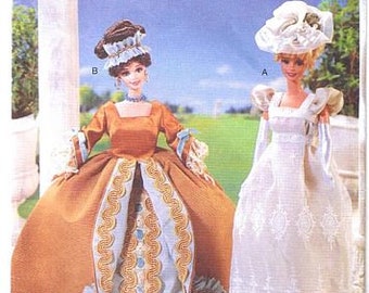 Vogue 7843 Fashion Doll Barbie Wardrobe Pattern 1920s and 1930s Styles ...