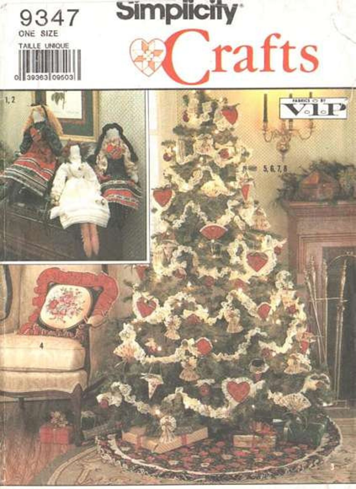 Simplicity 9347 Christmas Doll Ornaments Pillow Cover - Etsy