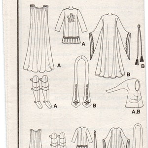 Simplicity 9753 Medieval Sorcerer Wizard King Arthur Costume Pattern ...