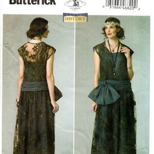 Flapper, Roaring 20's Overlay Dress Pattern Butterick 6399 Choose Size ...